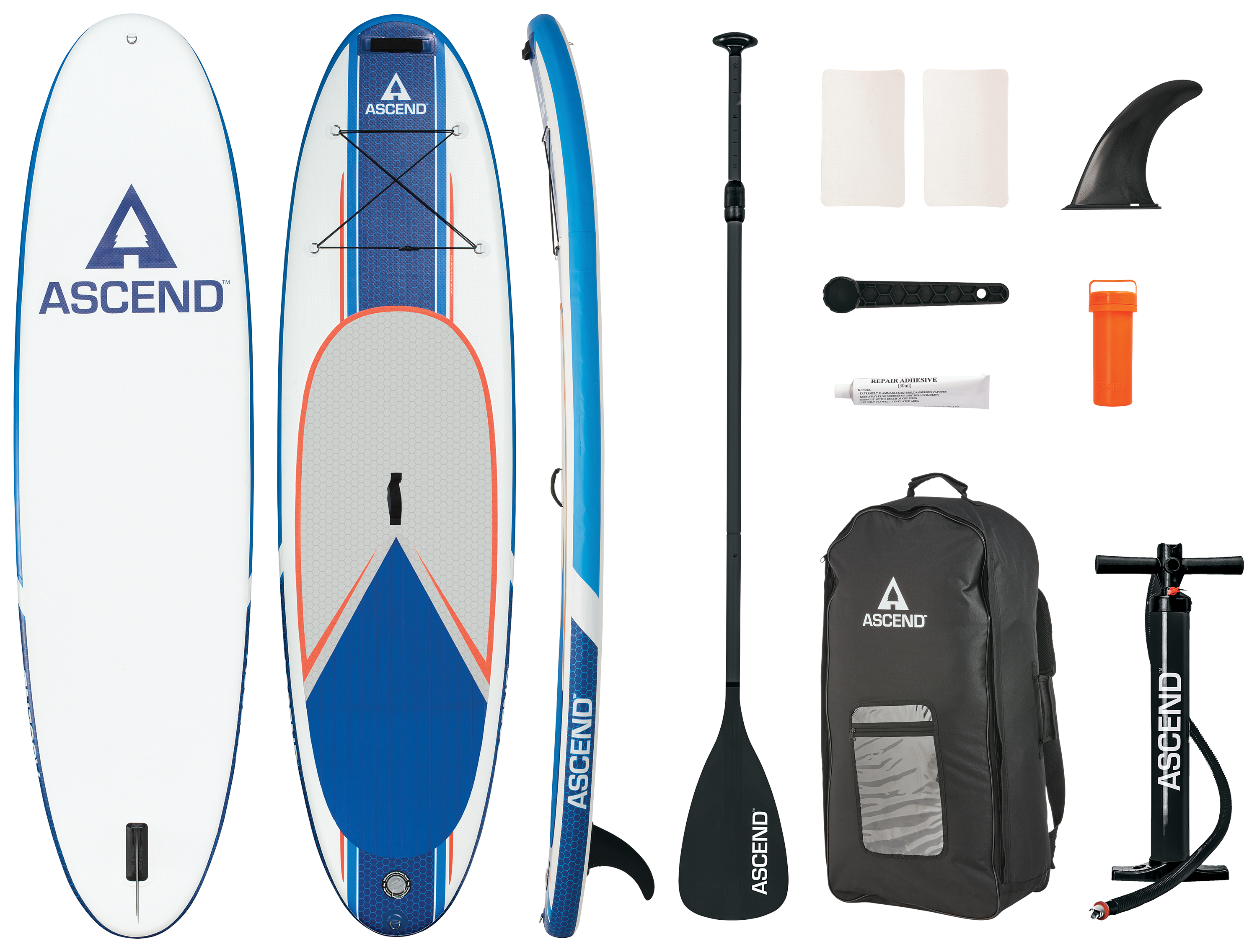 Ascend Inflatable Stand-Up Paddleboard Package | Cabela's